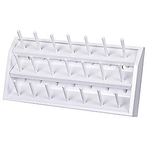 ArtBin 6820AG Thread Storage Tray, Sewing & Craft Organizer Unit, Holds Up to 21 Spools of Thread, White