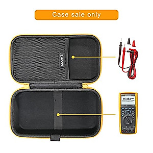 RLSOCO Hard Case for Fluke 289/287 & Works with UNI-T UT181A Datalogging Multimeter