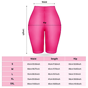 80s 90s Outfit for Woman Hip Hop Costume Legging Rapper Sunglasses Gold Chain Earring Party Accessories(XX-Large,Rose Red)