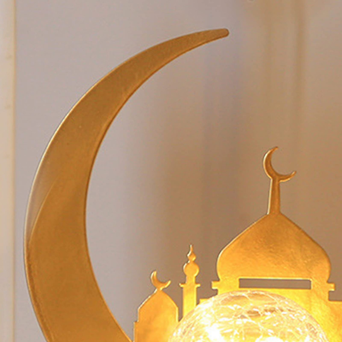 UPQRSG LED Desk Decorative Light, Magical Moon Night Light, Desktop Night Lamp, Moon Styling Iron Art Hollowed Out Supplies, Cordless Lamp for Home Bedroom Wedding PartyPalace