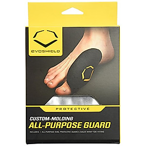 EvoShield Oval Multiformat Guard,Black/Yellow