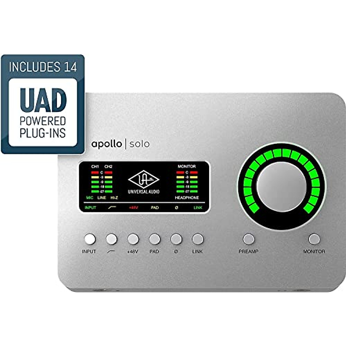 Universal Audio Apollo Solo Thunderbolt 3 Audio Interface