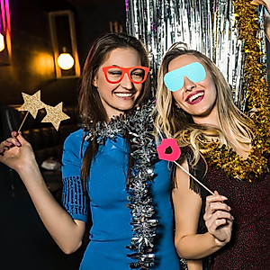 LASLU Movie - Hollywood Party Photo Booth Props Kit - 33 Count