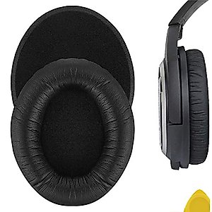 Geekria QuickFit Replacement Ear Pads for Sennheiser HD418, HD419, HD428, HD429, HD439, HD438, HD448, HD449 Headphones Ear Cushions, Headset Earpads, Ear Cups Cover Repair Parts (Black)