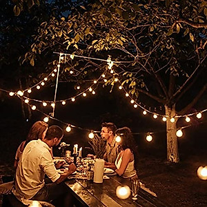 PUZOU Solar Lights, 10LED 3.5M 8 Modes Waterproof String Lights Outdoor Fairy Lights Crystal Balls Decorative Lighting for Garden Home Party Wedding Christmas Decoration