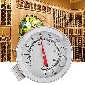 1Pc Kettle Wine Thermometer Clip on Dial Thermometer Home Brew Wine Bierhermometer