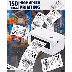 HPRT Thermal Label Printer, USPS Shipping Label Printer for Shipping Packages, Desktop Inkless Printer, Support Amazon, Shopify, UPS Mailing, Barcode, Sticker, Mailing Business