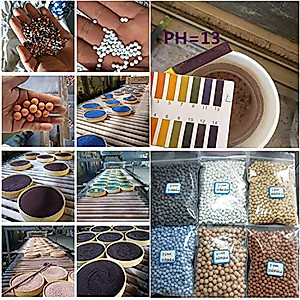 Replacement Filtration Mineral Beads Stones Balls for Filter Shower Head Showerhead 3 Kinds Red Gray White (Diameter 5-6mm)