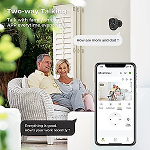 LongPlus 2 Pack Wireless Outdoor Security Camera,Battery Powered Wireless Security Camera for Home Security, Wireless WiFi Camera with AI Detection, Color Night Vision,Spotlight,2 Way Audio,Only2.4Ghz