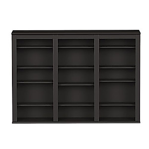 Prepac Triple Wall Mounted Storage, Black