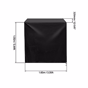 Qwork Universal Rollaway Bed Cover, 40" x 13" x 41", Thickened Storage Cover for 38 in Folding Cot Bed, Water & Dust Resistant, with 600D Fabric Zipper, Folding Bed Storage Cover Bed Protector