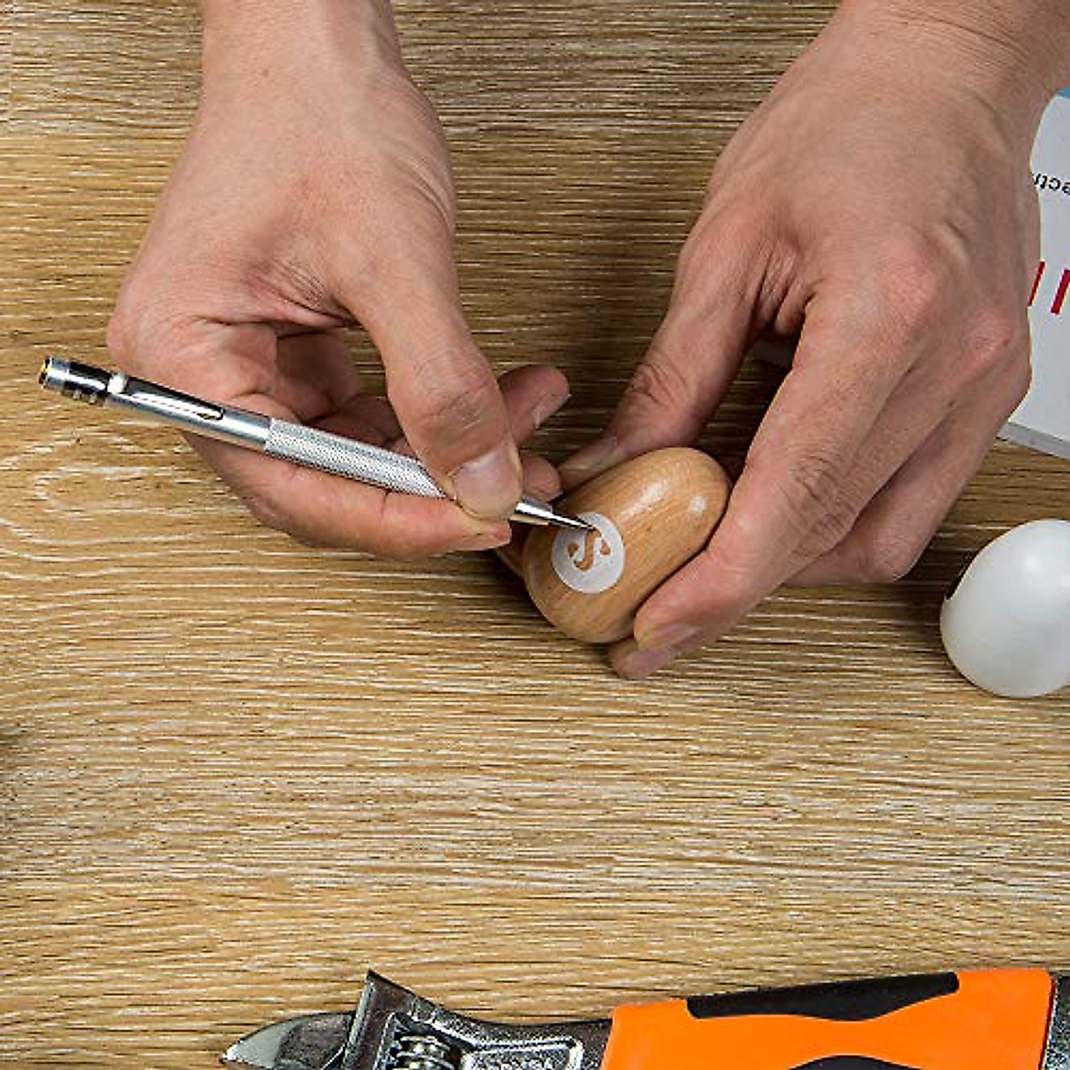 IMT Tungsten Carbide Tip Scriber 2 Pack, Aluminium Etching Engraving Pen with Clip and Magnet for Glass/Ceramics/Metal Sheet, Extra 2 Free Replacement Marking Tip