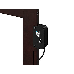 Atlantic Furniture AR8636111 Madison Platform Bed with Matching Foot Board and 2 Urban Bed Drawers, Full, Espresso