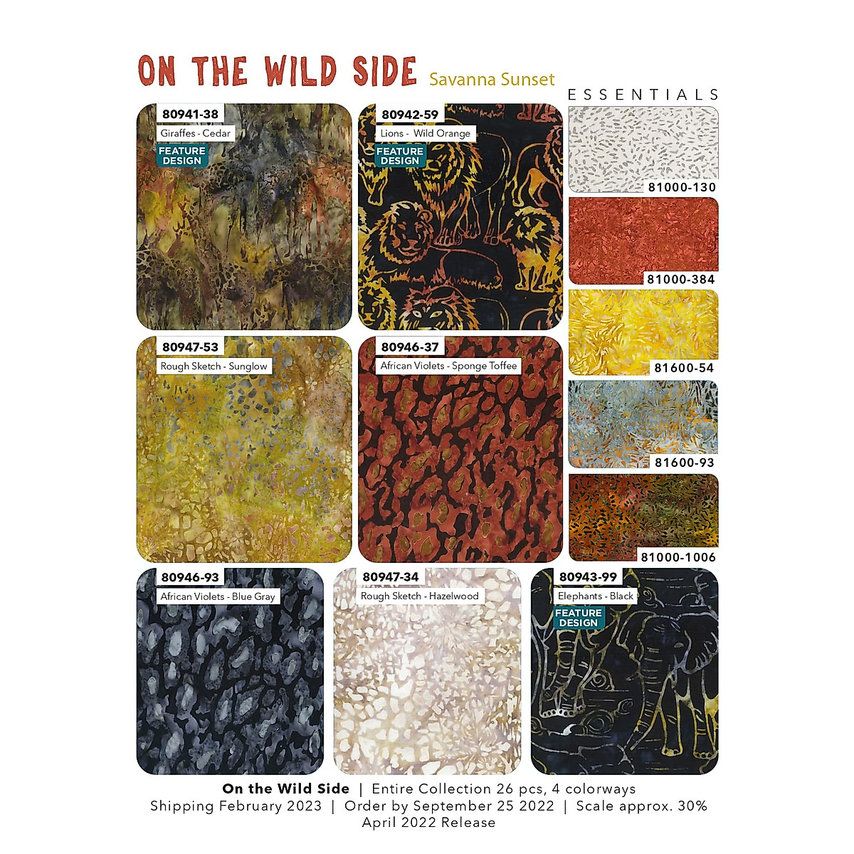 Banyan Batiks On The Wild Side Giraffes, Fabric by The Yard (Hazelwood)