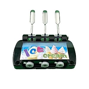 VTNHCWB 1 Set Valve Block Fttings Head Front Panel Part，Compatible for MQL Soft Ice Cream Machines Accessories +3 Valve Rods 3 Metal Handles