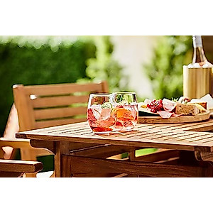 Luminarc Arc International Cachet Stemless Wine Glass, 21 Ounce, Set Of 4, Clear