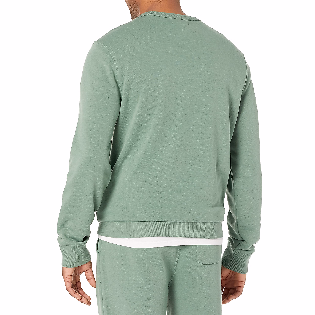 Amazon Essentials men's Crewneck Sweatshirt, Lightweight Long-Sleeve French Terry, Sage Green, X-Large, (Available in Big & Tall)