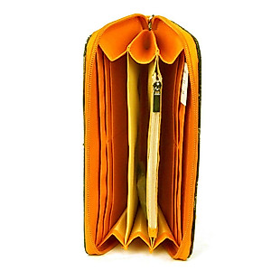 DH Camo Bling Rhinestone Gun Pistols Wallet Womens Western Zipper Wristlet Jp (Blue)