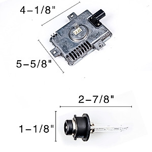 W3T14371 Xenon HID Headlight Ballast Control Unit W/D2S Bulb & Igniter Module Compatible with 02-05 Acura TL/TSX/TL Type-S 04-09 Honda S2000 04-06 Mazda 3