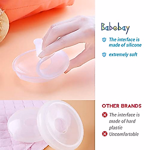 Breast Shells, Nursing Cups, Milk Saver, Protect Sore Nipples for Breastfeeding, Collect Breastmilk Leaks for Nursing Moms, Soft and Flexible Silicone Material, Reusable, 2-Pack