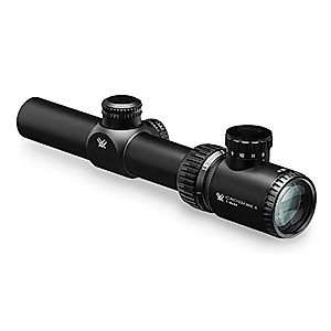 Vortex Optics Crossfire II 1-4x24, 30mm Tube, SFP Riflescope - V-Brite Reticle (MOA) with Sport Cantilever 30mm Mount - 2-Inch Offset