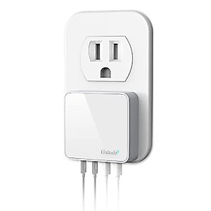 Nekmit USB C Charger, Thin Flat 52W 4-Port Fast Wall Charger with Two 20W Power Delivery and 2 USB Port for iPhone 14/14 Pro/14 Pro Max, Galaxy, Pixel, iPad Pro, AirPods Pro and More, Upgraded