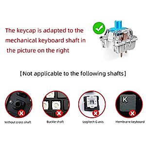 Mirai Past Cat Keycap Esc keycaps DIY Personality Custom Cartoon Anime Keycap Replacement Bottom Backlit Keycaps Gift for Mechanical Keyboard KeyCap OEM R4 Height (Transparent) (Grey), 3.5x3.5x2cm