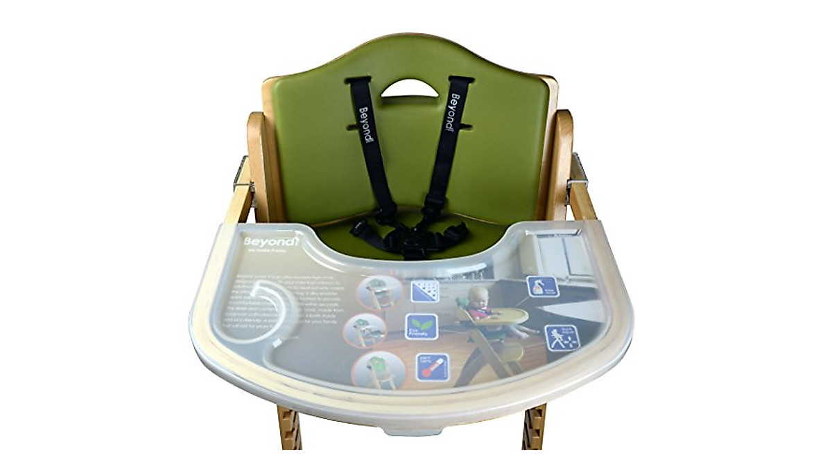 Abiie Beyond Wooden High Chair - Adjustable & Hygienic Baby Dining Solution