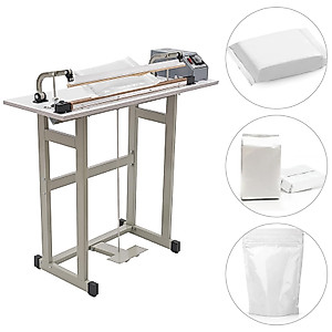 22.83" Foot Pedal Impulse Sealer heat sealing machine,Plastic Bag sealer AC220V,Foot-pedal Sealer 0.6mm Sealing Width