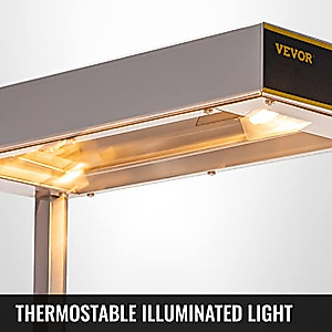 VEVOR 110V French Fry Food Warmer 22"x13", 1000W French Fry Heat Lamp,Stainless Steel Heat Lamp Warmer 86-185?, Food Warmer Diaplay for French Fry, Heat Lamp Commercial for Fry Chicken