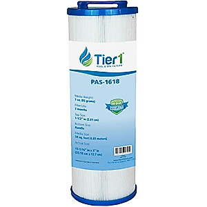 Tier1 Pool & Spa Filter Cartridge | Replacement for Waterway 817-4050, Teleweir 50, Pleatco PWW50L, PWW50L-M, FC-0172, 4CH-949 and More | 50 sq ft Pleated Fabric Filter Media