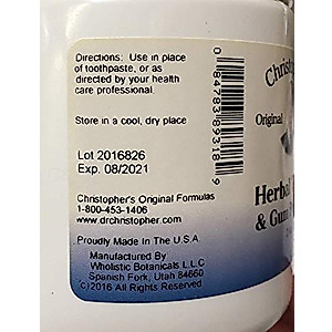 Christopher's Original Formulas Herbal Tooth and Gum Powder 2 Ounce (3 Pack)