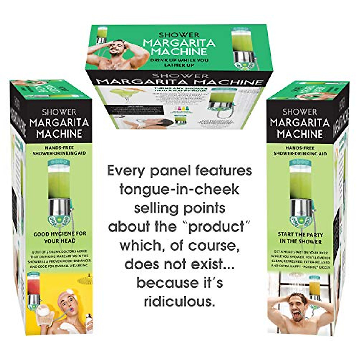 Prank Gift Box "Shower Margarita Machine" - Perfect Gag Gift and Funny White Elephant Idea