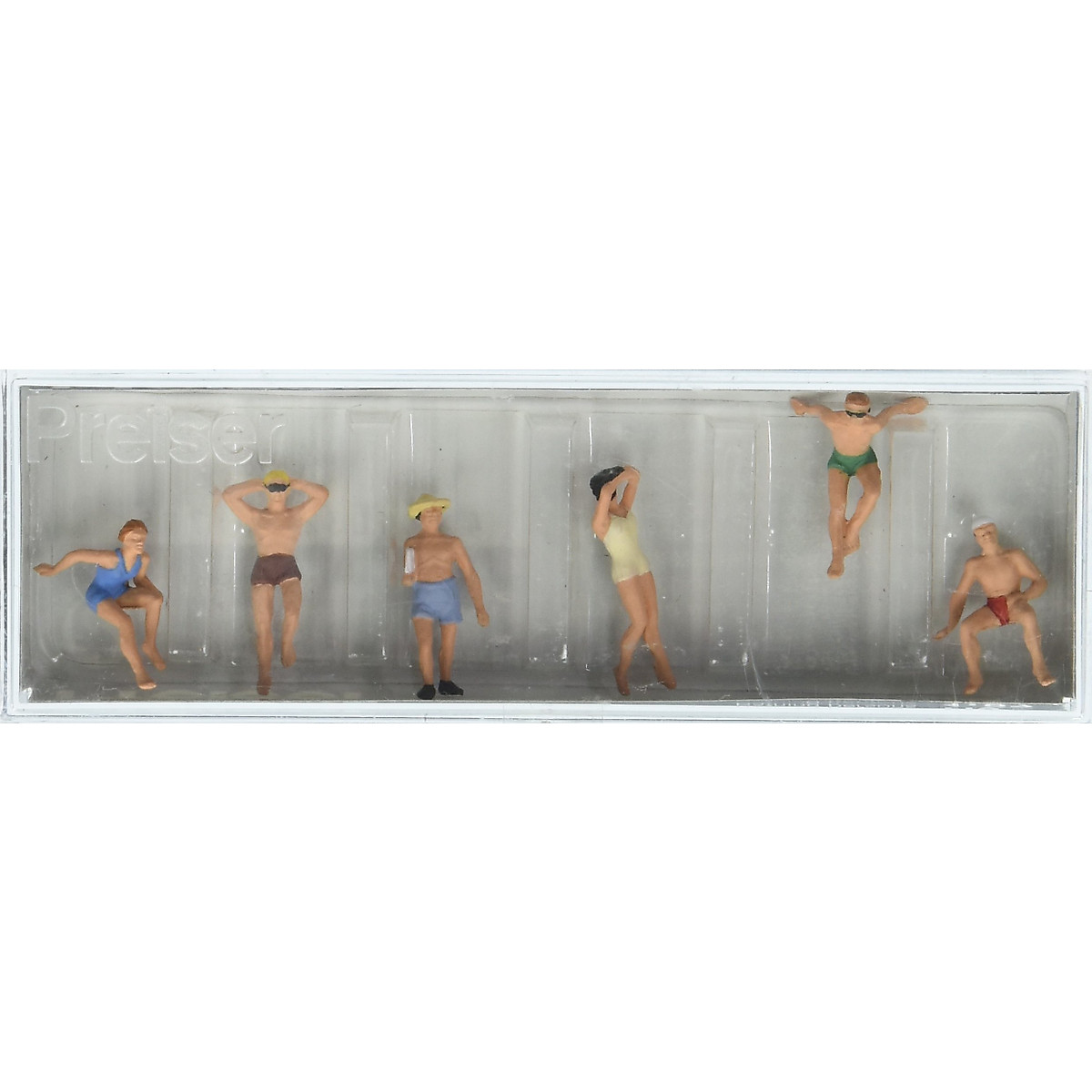 Preiser 10071 Recreation & Sports Bathers Reclining pkg(6) HO Scale Figure