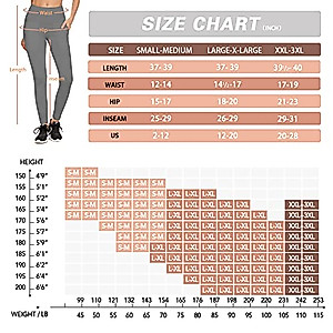 NEW YOUNG 3 Pack Leggings with Pockets for Women,High Waisted Tummy Control Workout Yoga Pants(3 Pack-Black/Navy/Grey, Large-X-Large)