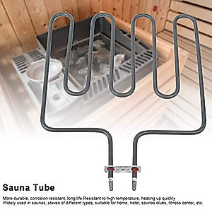 TOPINCN Stainless Steel Sauna Electric Heat Tube Straight Heat Sauna Heating Elements Component Heating Elements for Sauna Stove(SCA-2000W)