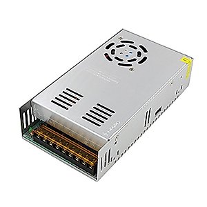 Xunba 12V 24V 40V Switching Power Supply Driver 400-500 W for CCTV Camera LED Strip AC 100-240V Input to DC 12-24-40V Small Size (SS500-24)