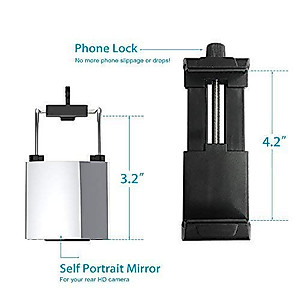 Fugetek 49" Selfie Stick Monopod Professional High End FT-568, For Apple iPhone, Android Samsung, & DLSR Cameras, Aluminum Alloy, Rechargeable Wireless Bluetooth Remote (Black)