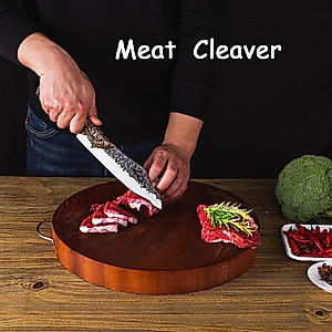 ZONGHAI Chef Knife 8.47 inch Kitchen Knife - Professional Meat Knife with Ergonomic Handle and Gift Box for Family & Restaurant