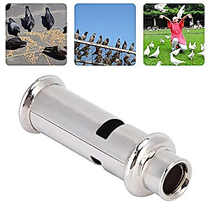 LZKW Pigeons Whistle, Silver Training Whistle, with Lanyard Mini Portable Anti‑Corrosion for Pigeons for Young Pigeons for Bird for Homing Pigeon