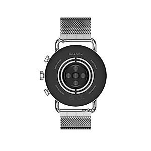 Skagen Falster Women's Gen 6 Stainless Steel Smartwatch Powered with Wear OS by Google with Speaker, Heart Rate, GPS, NFC, and Smartphone Notifications, Color: Silver (Model: SKT5300V)