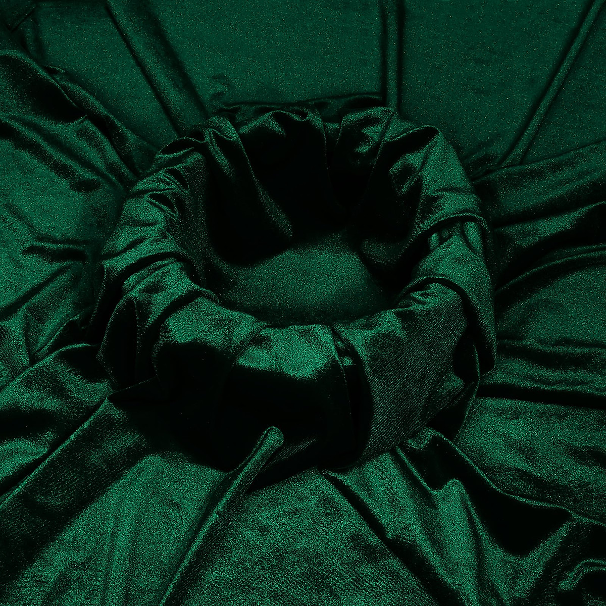 KKJIAF Hunter Green Stretch Velvet Fabric 60 Inch Wide, 1 Yard Soft Stretchy Fabric for Sewing Clothes, Apparel, Costume, Crafts - 90% Polyester 10% Spandex