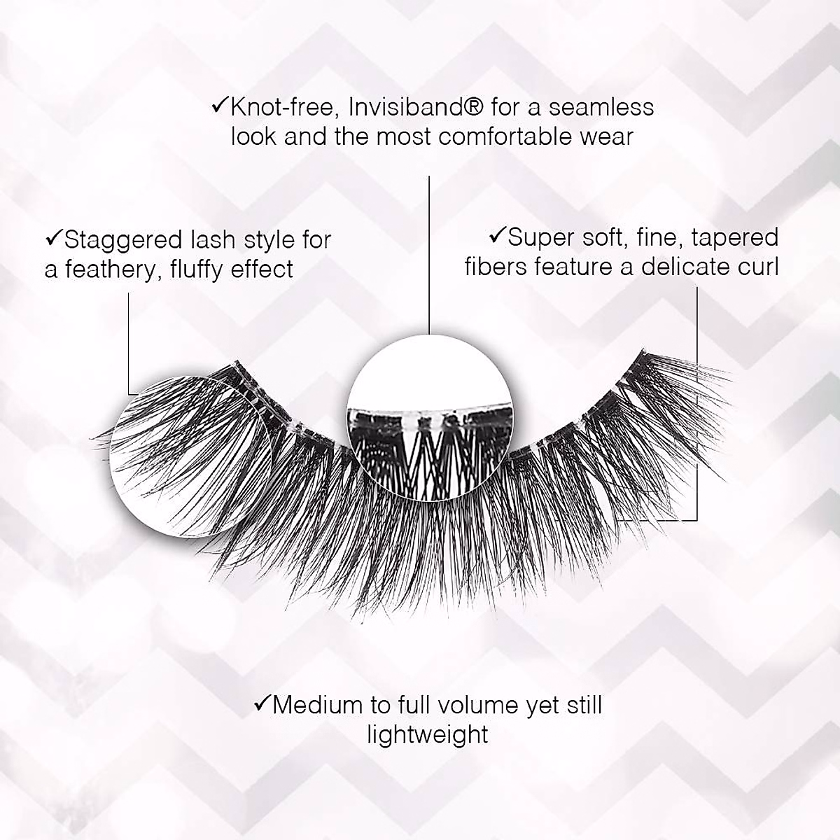 Ardell False Eyelashes 3D Faux Mink 858, 4 pairs