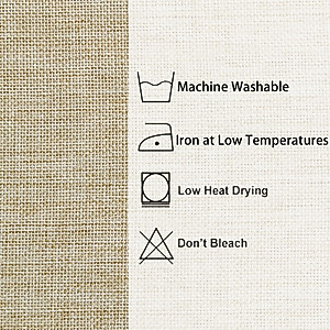 Hiasan Faux Linen Square Tablecloth - Wrinkle and Stain Resistant Washable Table Cloth for Kitchen Dining Room Holiday Table Cover for Party Dinner, Beige, 30 x 30 Inch