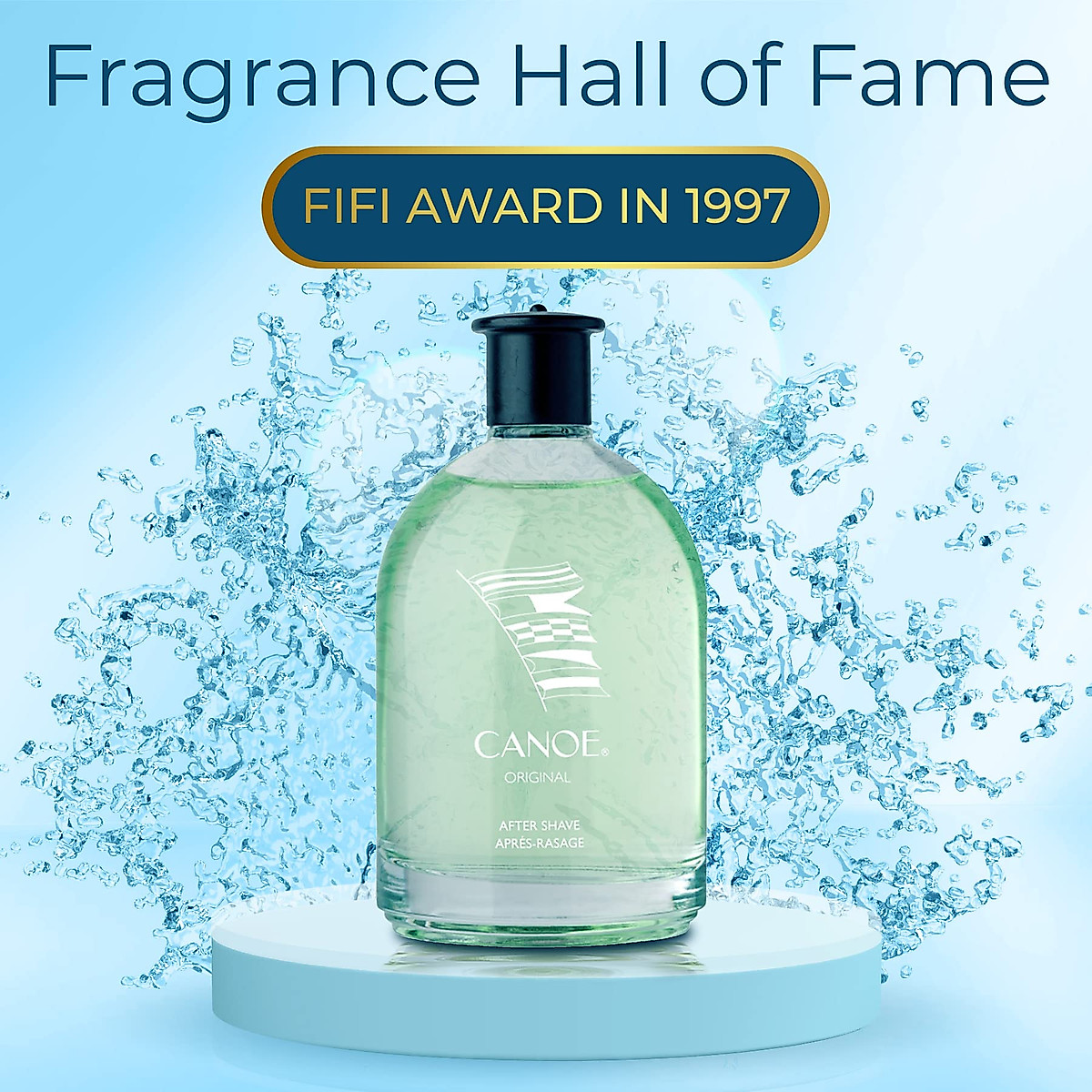 CANOE Aftershave Splash for Men by DANA (4 fl oz) Essence of an Adventurous Lifestyle, Classic Sport Scent