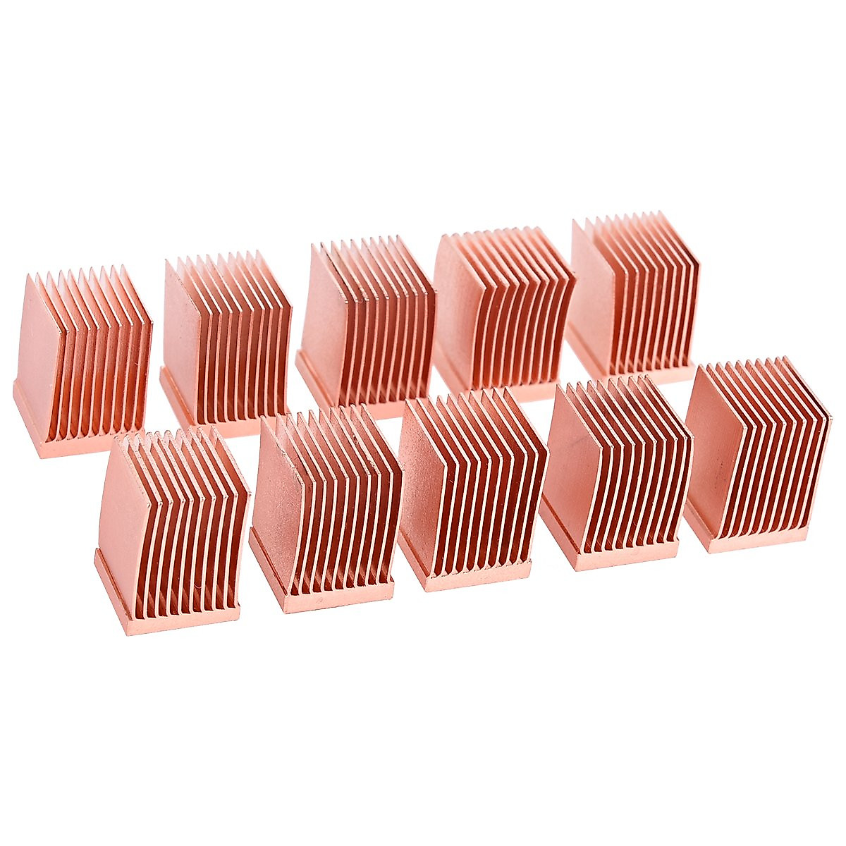 Alphacool 17426 GPU RAM Copper Heatsinks 10x10mm - 10pcs Air Cooling Passive Coolers