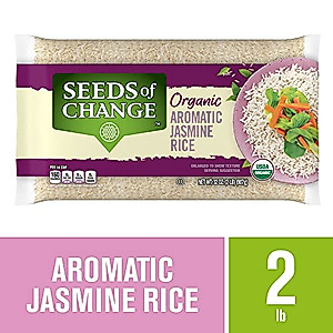 SEEDS OF CHANGE Certified Organic Jasmine Rice, Organic Food, 2 lb. bag