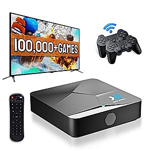 Bearway Super Console X2 Retro Video Game Consoles 100,000+ Games 60+Emulators 2 Systems in 1/Games/TV Audio 4K HD Output with 2 Controllers Multiplayer (256G)