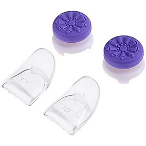 L2 R2 Trigger Extenders Buttons Thumbstick Caps Joystick Cover for PS4 Controller Game Protector Caps - Purple