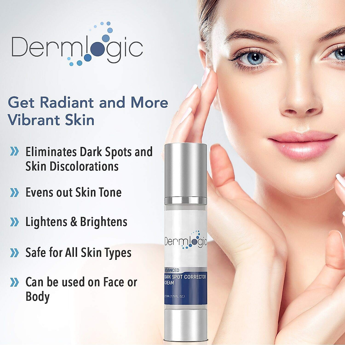 Dark Spot Corrector Cream- Visibly Fades & Repairs Marks from Dark Spots, Sunspots, Age Spots, Acne Scars, Brown Spots & Freckles for Face & Body. Safe for All Skin Types. 